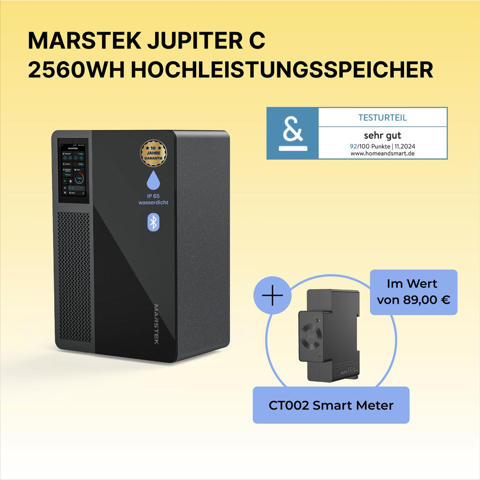 Marstek Jupiter C Plus 2560 Wh Speicher für Balkonkraftwerke – paua.co